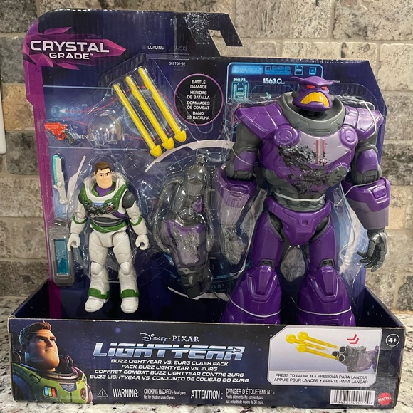 Disney | Toys | Disney Pixar Lightyear Buzz Vs Zurg Clash Pack Toy Crystal Grade New In Box ...